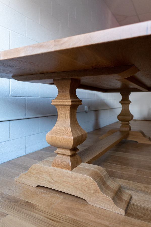 The Abby Pedestal Set – Wood Table Bases