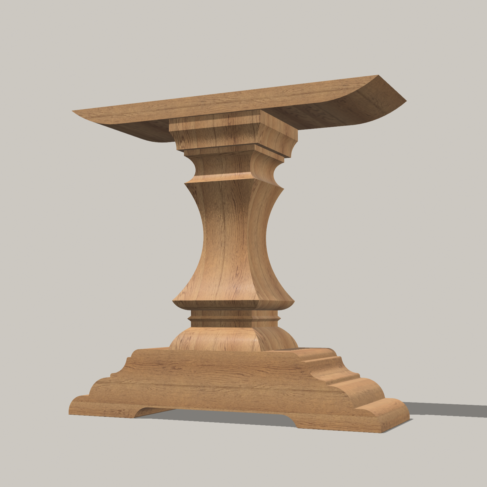 The Koetter Pedestal Set – Wood Table Bases