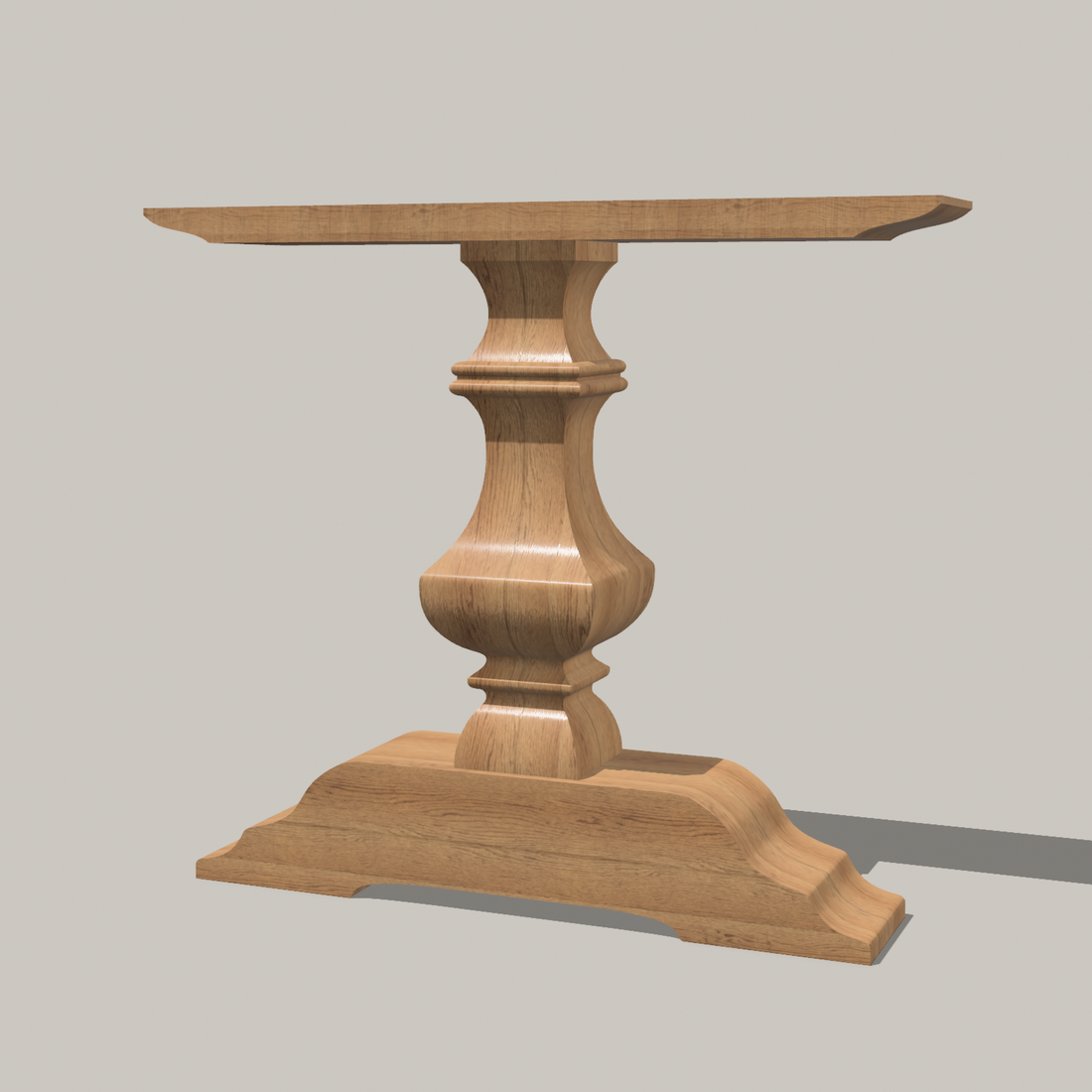 The Abby Pedestal Set – Wood Table Bases