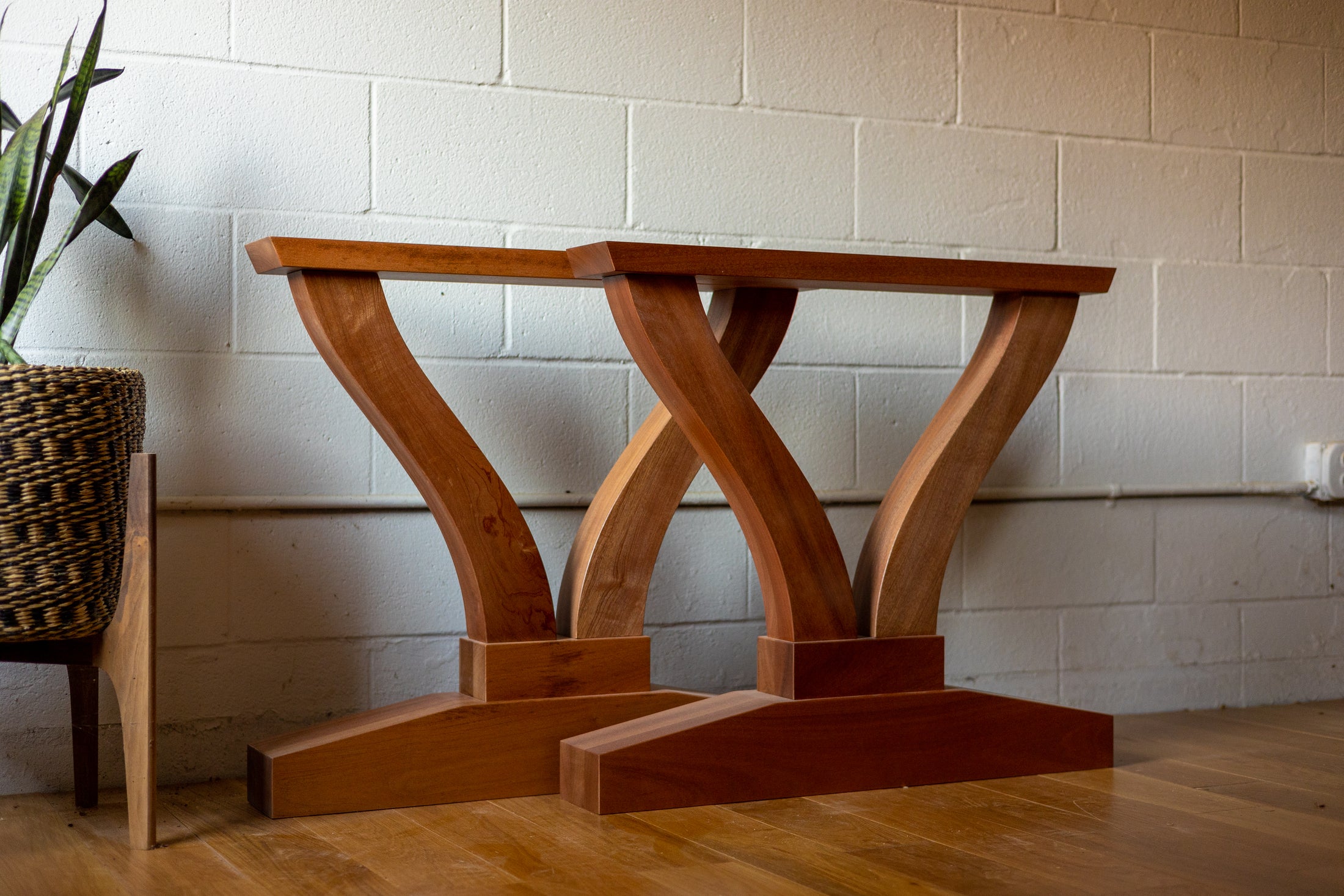 The Victoria Trestle Set – Wood Table Bases